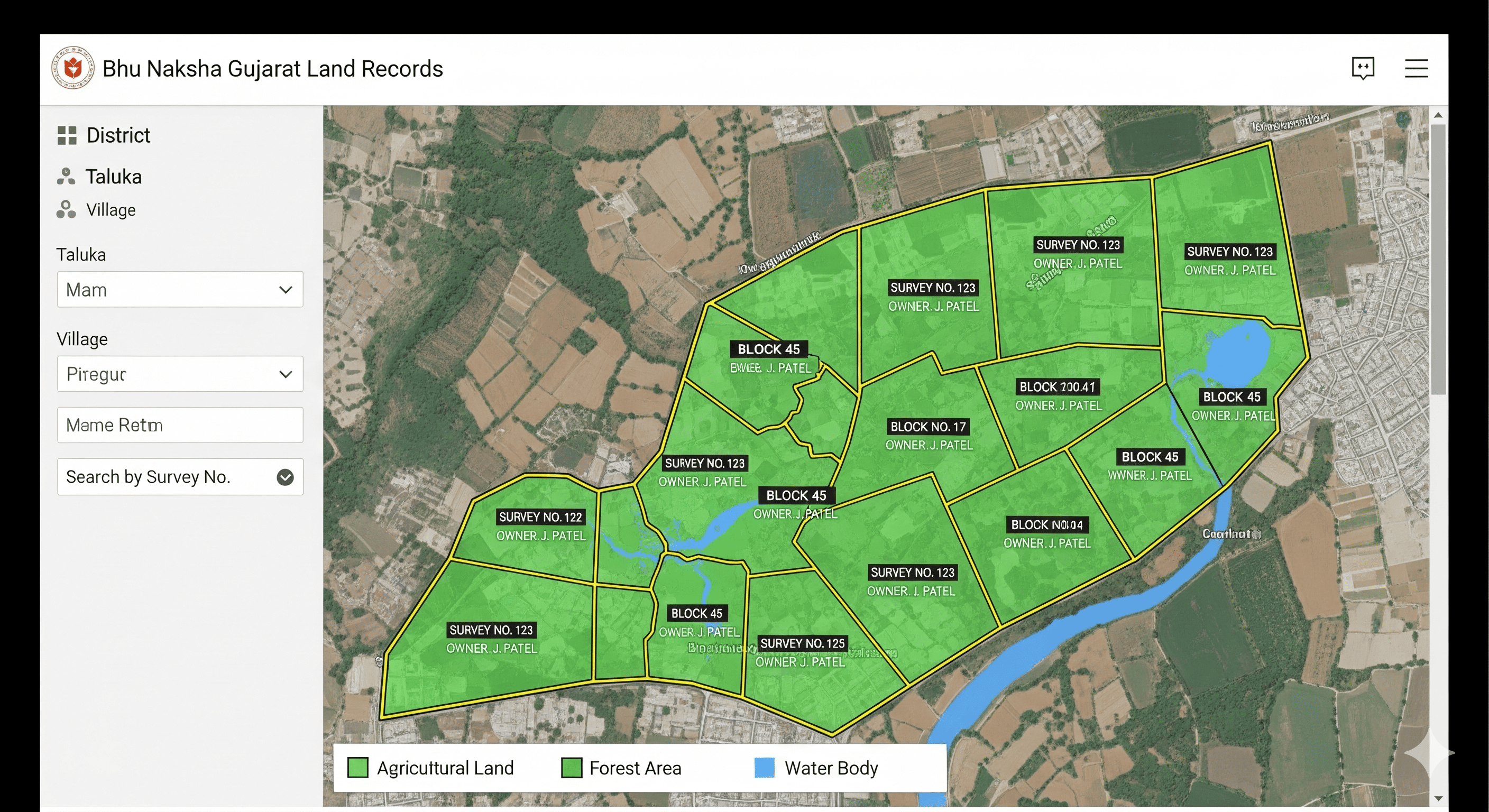 Bhu Naksha Gujarat: Complete Guide to Access Land Records, Village Maps ...